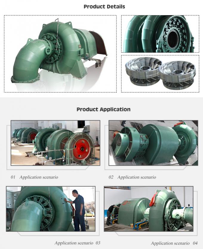 Horizontal Vertical Hydroelectric Power Generator 2000kw 0.8 Power Factor